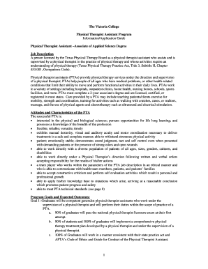 Fillable Online A person licensed by the Texas Physical Therapy Board ...