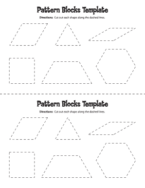 Fillable Online Pattern Blocks Template Fax Email Print - pdfFiller