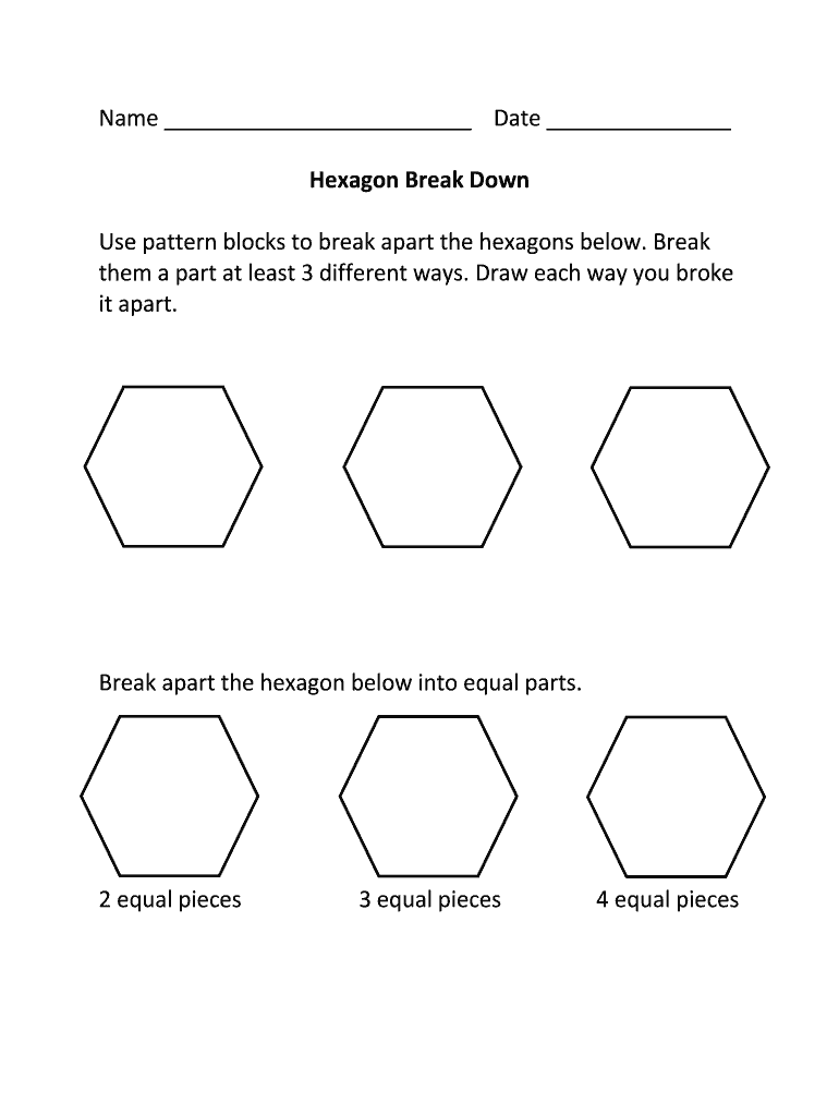 Fillable Online Hexagon Break Down Fax Email Print - pdfFiller