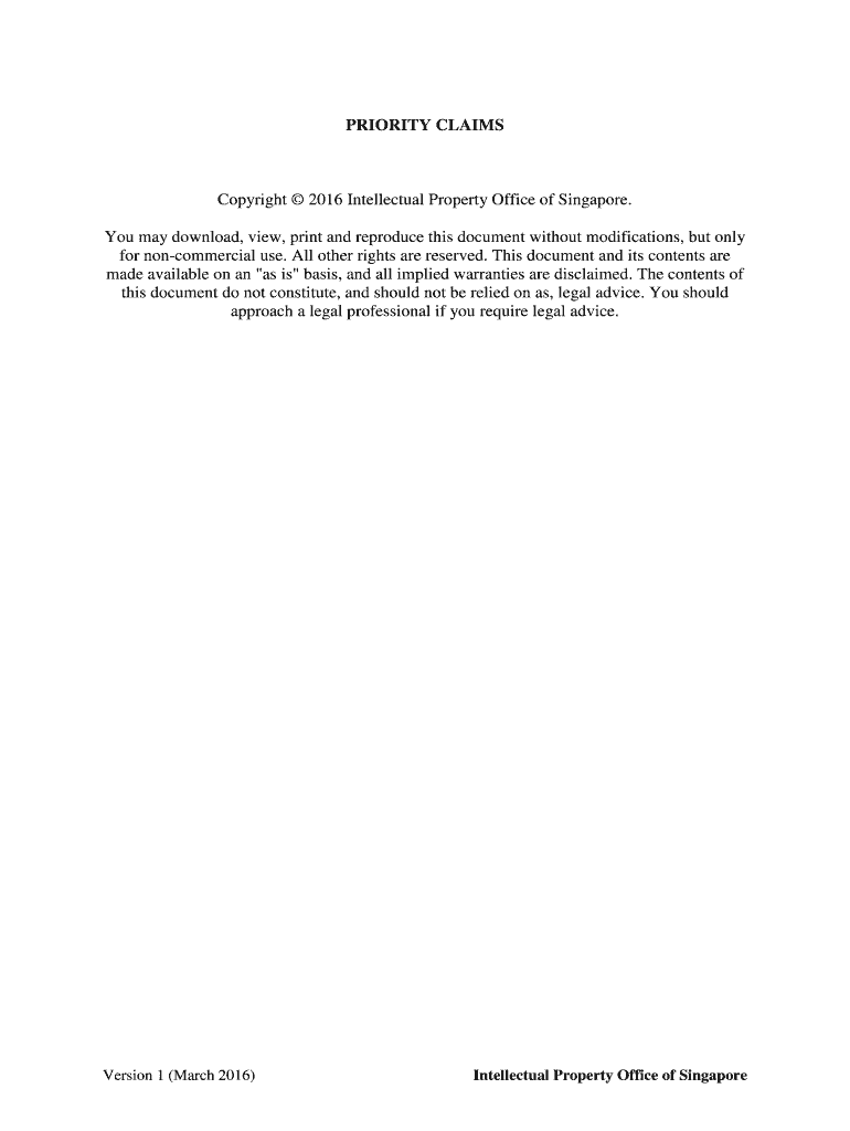 Fillable Online PRIORITY CLAIMS Fax Email Print - pdfFiller