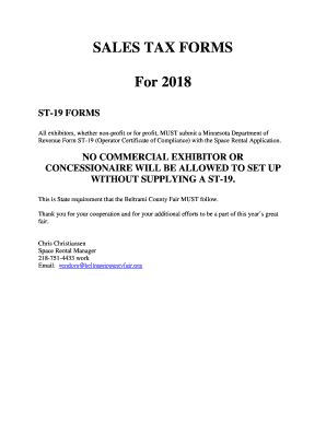 Fillable Online ST-19 FORMS Fax Email Print - pdfFiller