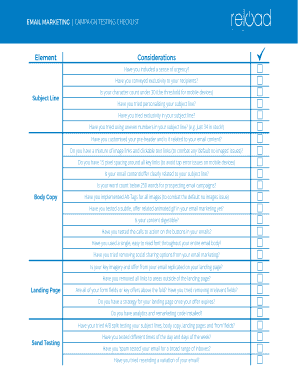 72+ Free Editable Campaign Checklist Templates in MS Word [DOC] | pdfFiller