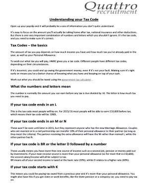 Fillable Online Understanding your Tax Code Fax Email Print - pdfFiller