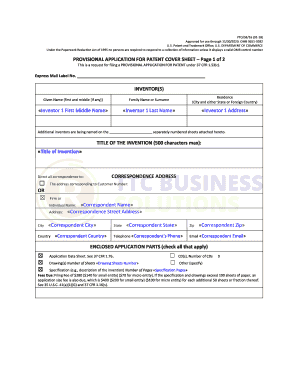 Fillable Online PTO/SB/16 (01-18) Fax Email Print - pdfFiller