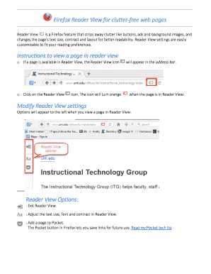 Fillable Online Firefox Reader View for clutter-free web pages Fax ...