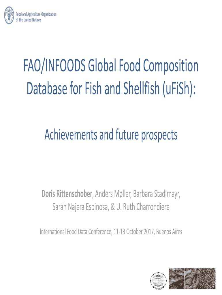 Fillable Online FAO/INFOODS Global Food Composition Fax Email Print ...