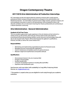 Fillable Online Oregon Contemporary Theatre Fax Email Print - pdfFiller