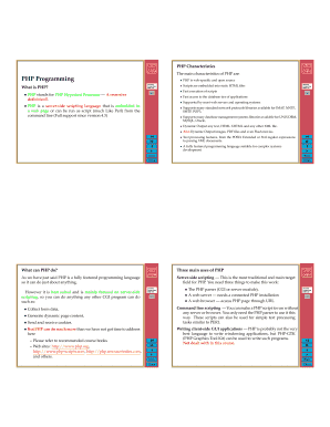 Fillable Online PHP Characteristics Fax Email Print - pdfFiller