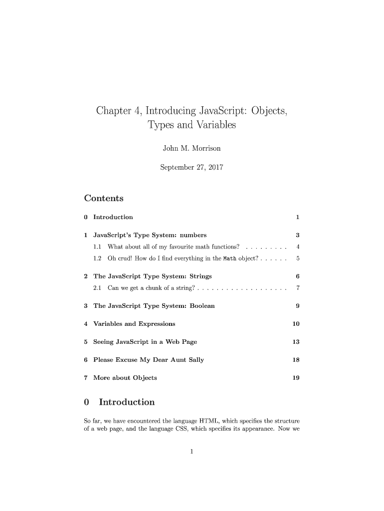 Fillable Online Chapter 4, Introducing JavaScript: Objects, Fax Email ...