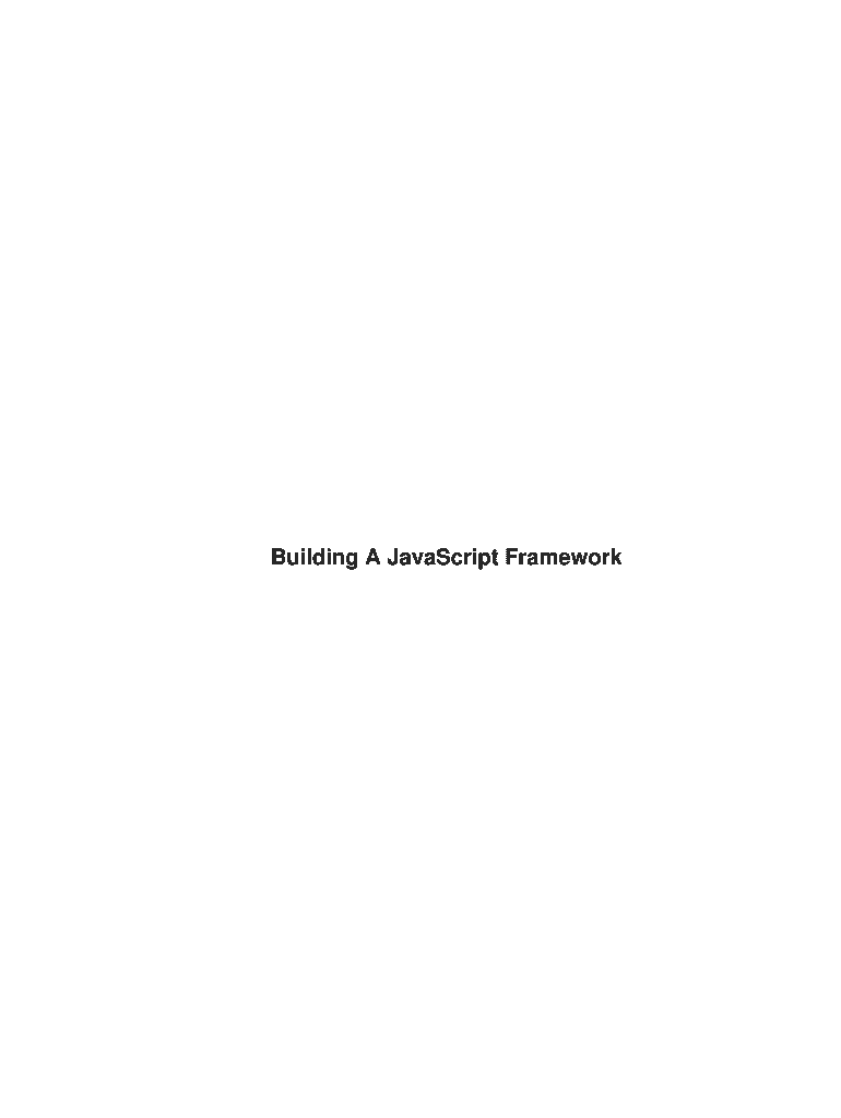 Fillable Online Building A JavaScript Framework Fax Email Print - pdfFiller