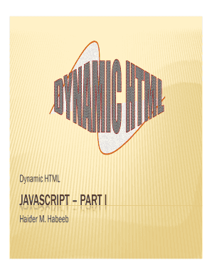 Fillable Online JAVASCRIPT PART I Fax Email Print - pdfFiller