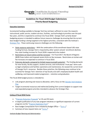 Fillable Online Priority-Based Budgeting Fax Email Print - pdfFiller
