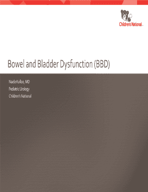 Fillable Online Bowel and Bladder Dysfunction (BBD) Fax Email Print ...