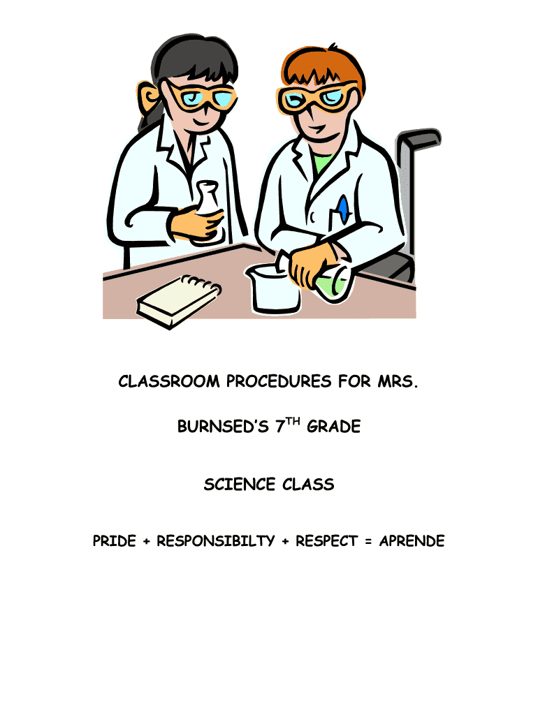 Fillable Online CLASSROOM PROCEDURES FOR MRS Fax Email Print - pdfFiller