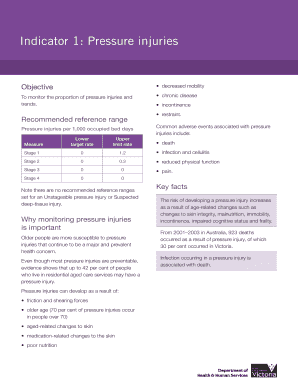Fillable Online Indicator 1: Pressure injuries Fax Email Print - pdfFiller