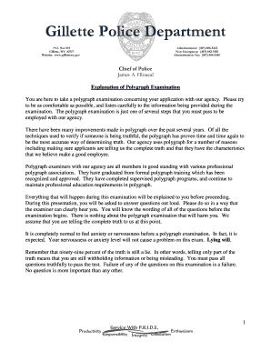 Fillable Online Gillette Police Department Fax Email Print - pdfFiller