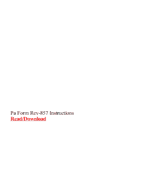 Rev 857 Instructions 2019 - Fill Online, Printable, Fillable, Blank ...