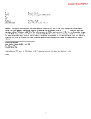 Fillable Online EXHIBIT 1 - REDACTED Fax Email Print - pdfFiller