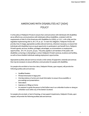 Fillable Online AMERICANS WITH DISABILITES ACT (ADA) Fax Email Print ...