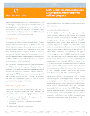 Fillable Online EEOC issues regulations addressing Fax Email Print ...