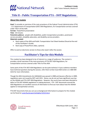 Fillable Online ADA Trainer Network, Module 5f Fax Email Print - pdfFiller