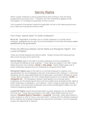 Fillable Online Garrity Rights Fax Email Print - pdfFiller