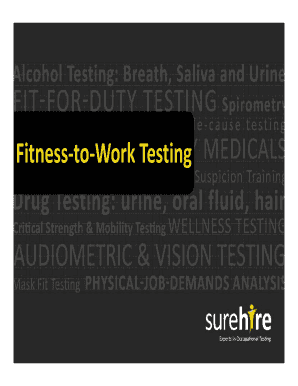 Fillable Online Fitness-to-Work Testing Fax Email Print - pdfFiller