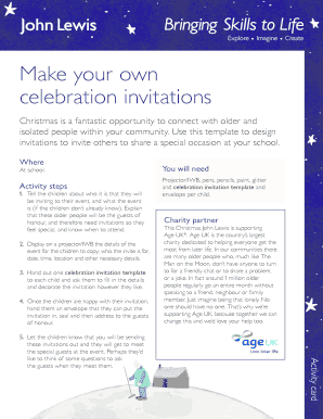Fillable Online celebration invitations Fax Email Print - pdfFiller