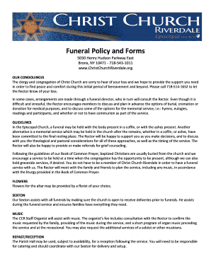 Fillable Online Funeral Policy and Forms Fax Email Print - pdfFiller