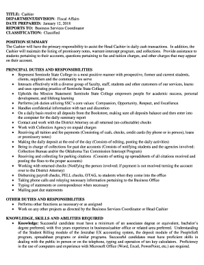 Fillable Online TITLE: Cashier Fax Email Print - pdfFiller