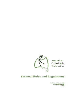 Fillable Online National Rules and Regulations Fax Email Print - pdfFiller