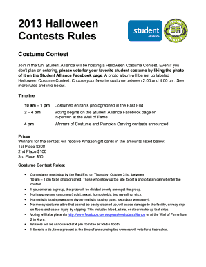 Fillable Online Contests Rules Fax Email Print - pdfFiller