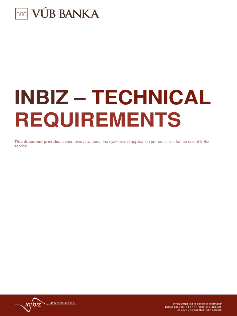Fillable Online INBIZ TECHNICAL Fax Email Print - pdfFiller