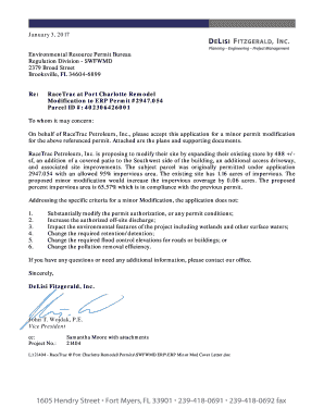 Fillable Online Environmental Resource Permit Bureau Fax Email Print ...