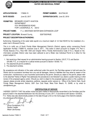 Fillable Online my sfwmd 06-07540-W Fax Email Print - pdfFiller