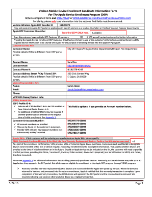 Fillable Online For The Apple Device Enrollment Program (DEP) Fax Email ...