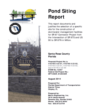 Fillable Online Scope of Services Template - FDOT Fax Email Print ...