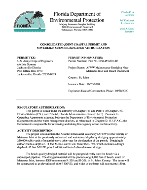 Fillable Online CONSOLIDATED JOINT COASTAL PERMIT AND Fax Email Print ...