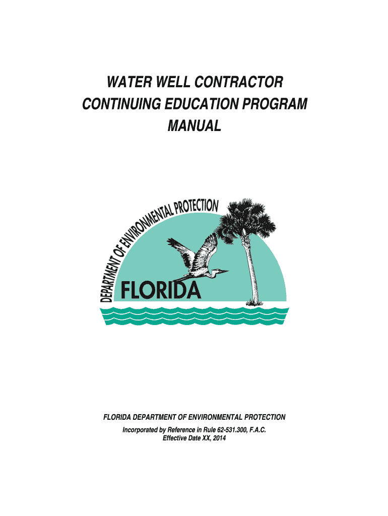 Fillable Online WATER WELL CONTRACTOR Fax Email Print - pdfFiller