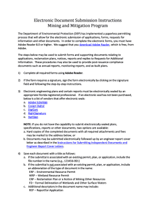 Fillable Online Electronic Document Submission Instructions Fax Email ...