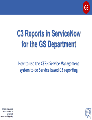 Fillable Online C3 Reports in ServiceNow Fax Email Print - pdfFiller