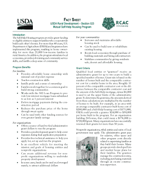 Fillable Online USDA Rural Development Section 523 Fax Email Print ...