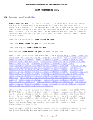 Fillable Online Register Free To Download Files File Name : Idem Forms ...