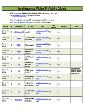 Fillable Online NOTE: You must have a FEMA Student Identification ...