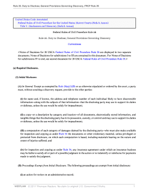 Fillable Online Duty to Disclose; General Provisions Governing ...