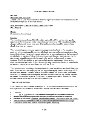 Fillable Online Discovery: Meet and Confer Fax Email Print - pdfFiller