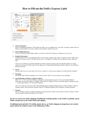 Fillable Online How to Fill out the FedEx Express Label Fax Email Print ...