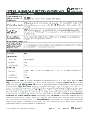Fillable Online PenFed Platinum Cash Rewards Standard Card Fax Email ...