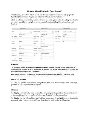 Fillable Online How to Identify Credit Card Fraud Fax Email Print ...