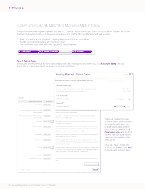 Fillable Online Initiate your meeting request with Computershare Fax Email Print - pdfFiller